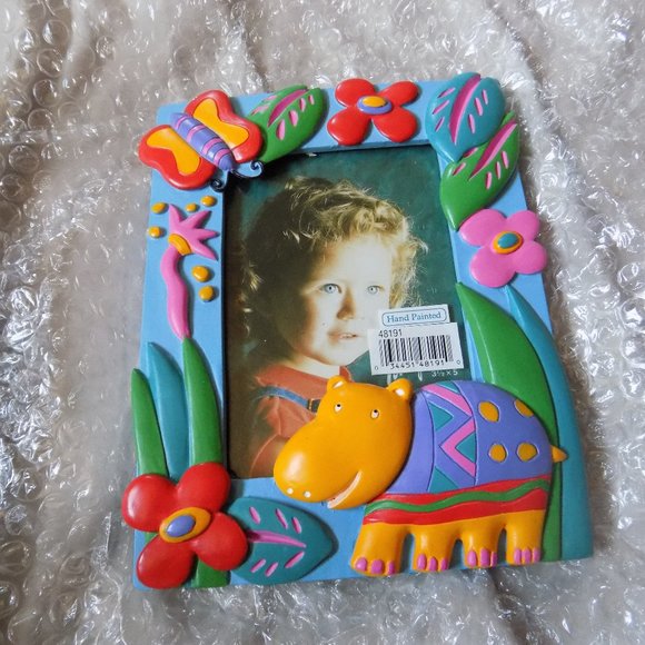 terragraphics | Accents | Terragrafics Hippo Frame Hand Painted From Sd ...